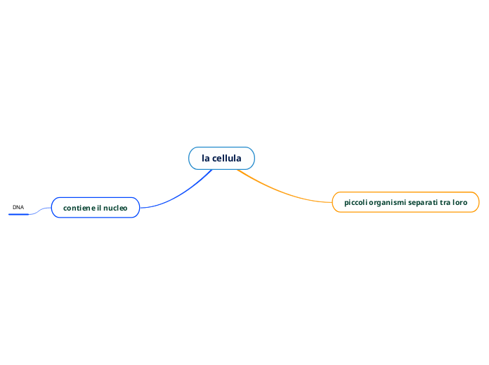 la cellula - Mind Map